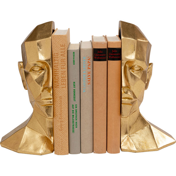 KARE Design Face Bookend (Set of 2) | Wayfair.co.uk