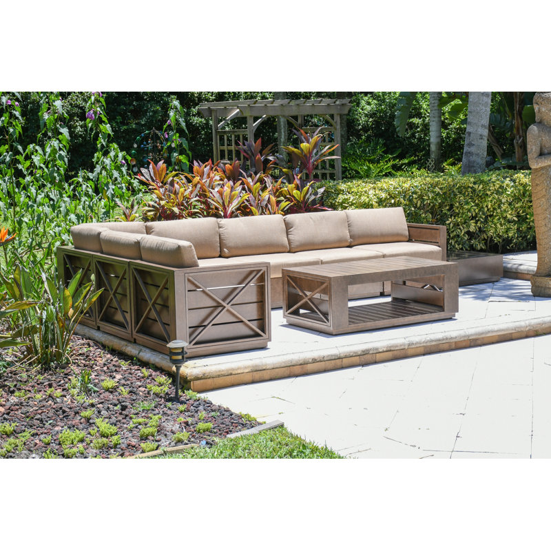 Latitude Run® YIana Modern Rustic Patio Chair with Cushions | Wayfair