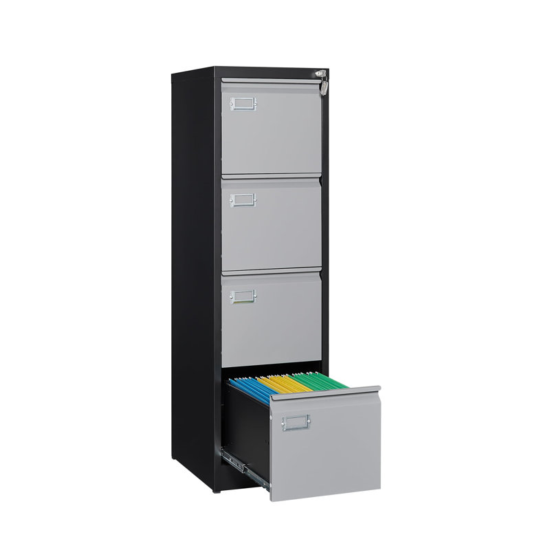 Latitude Run® 15.12'' Wide 4 -Drawer Steel File Cabinet & Reviews | Wayfair