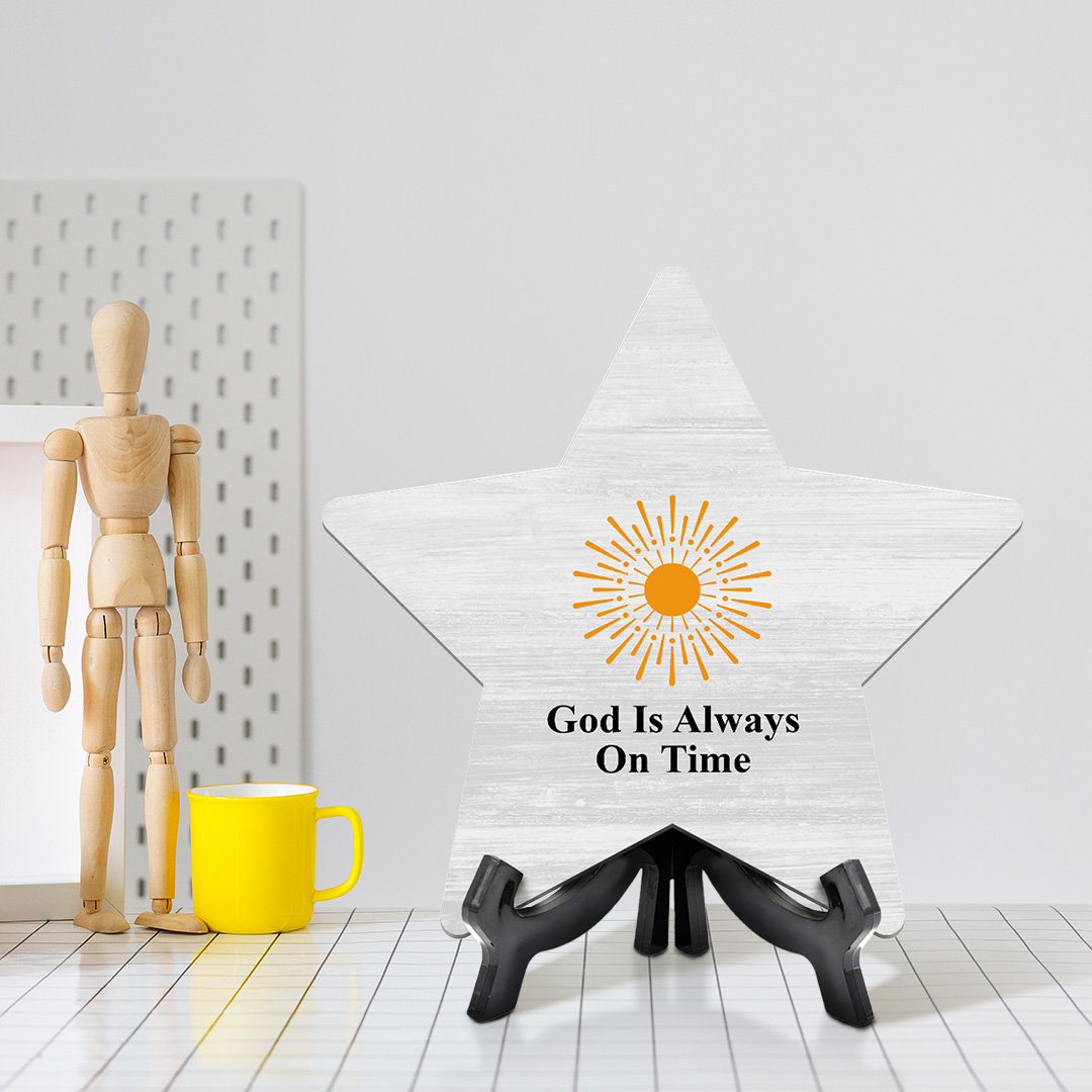 Signs ByLITA Be Faithful In Small Things Star Table Sign With Acrylic ...