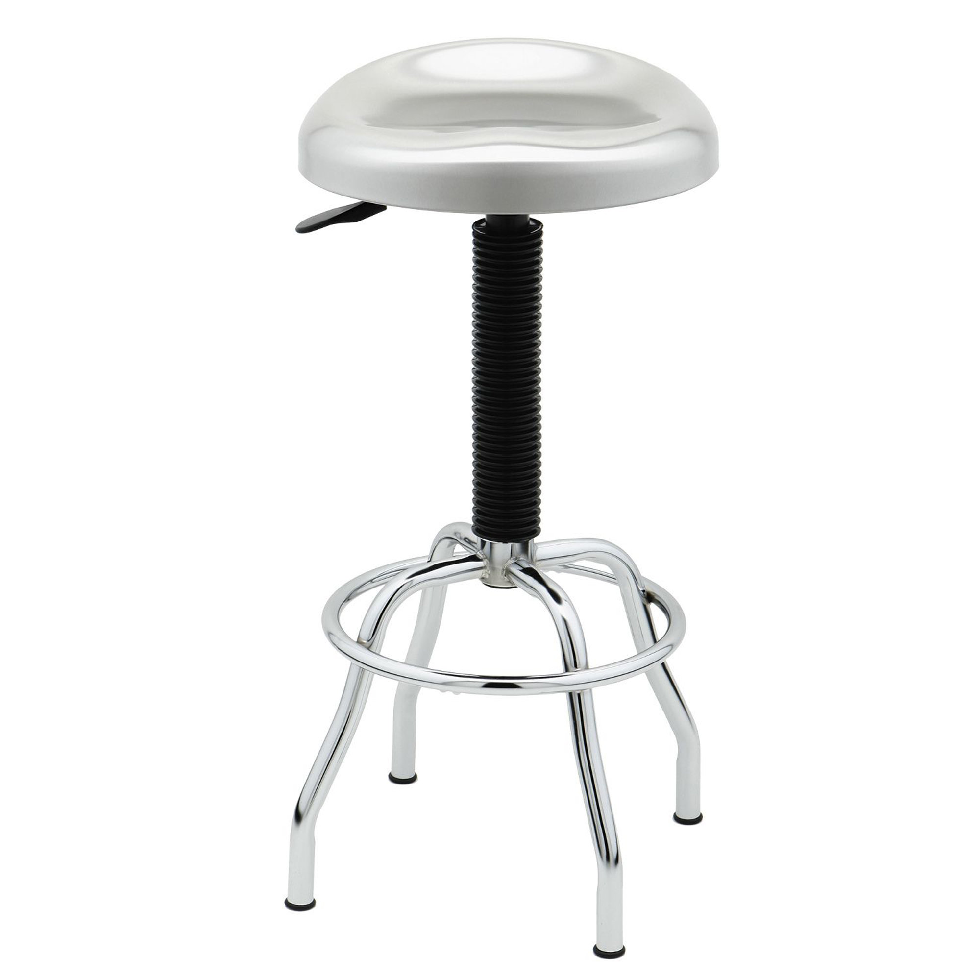 Seville Classics Adjustable Height Stainless Steel Swivel Stool ...