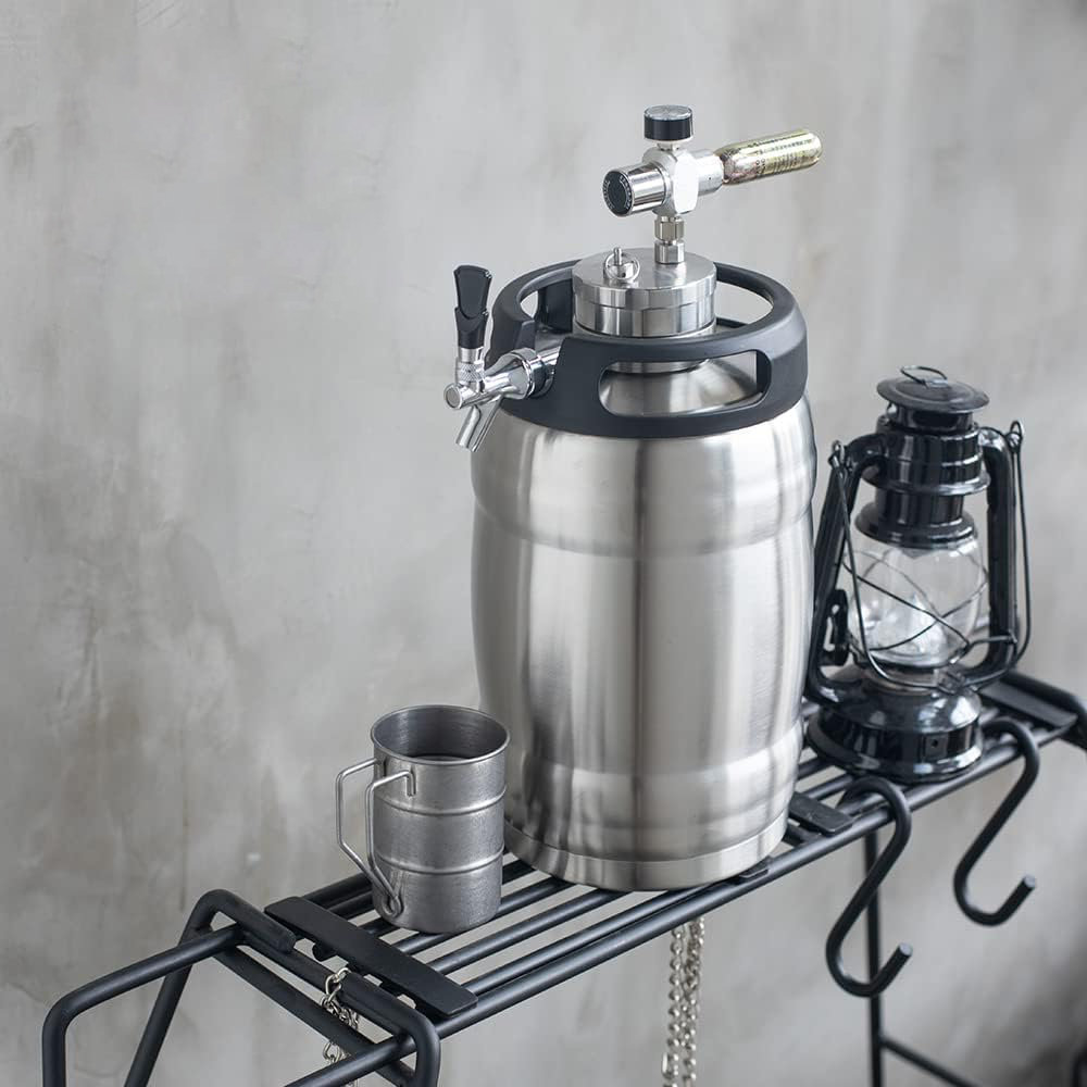 MODVAT 5L Beer Dispenser System with Detachable Keg Spear Double-Walled ...