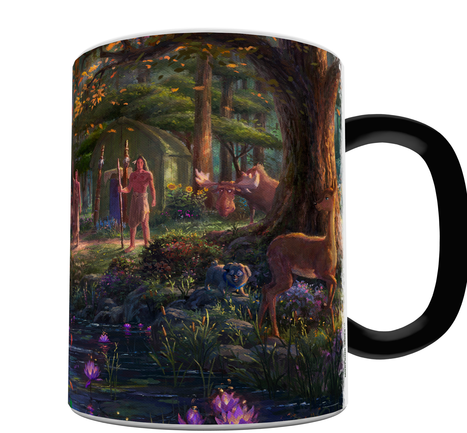 Morphing Mugs Disney Pocahontas Thomas Kinkade Heat Sensitive Morphing Mugs Heat-Changing ...