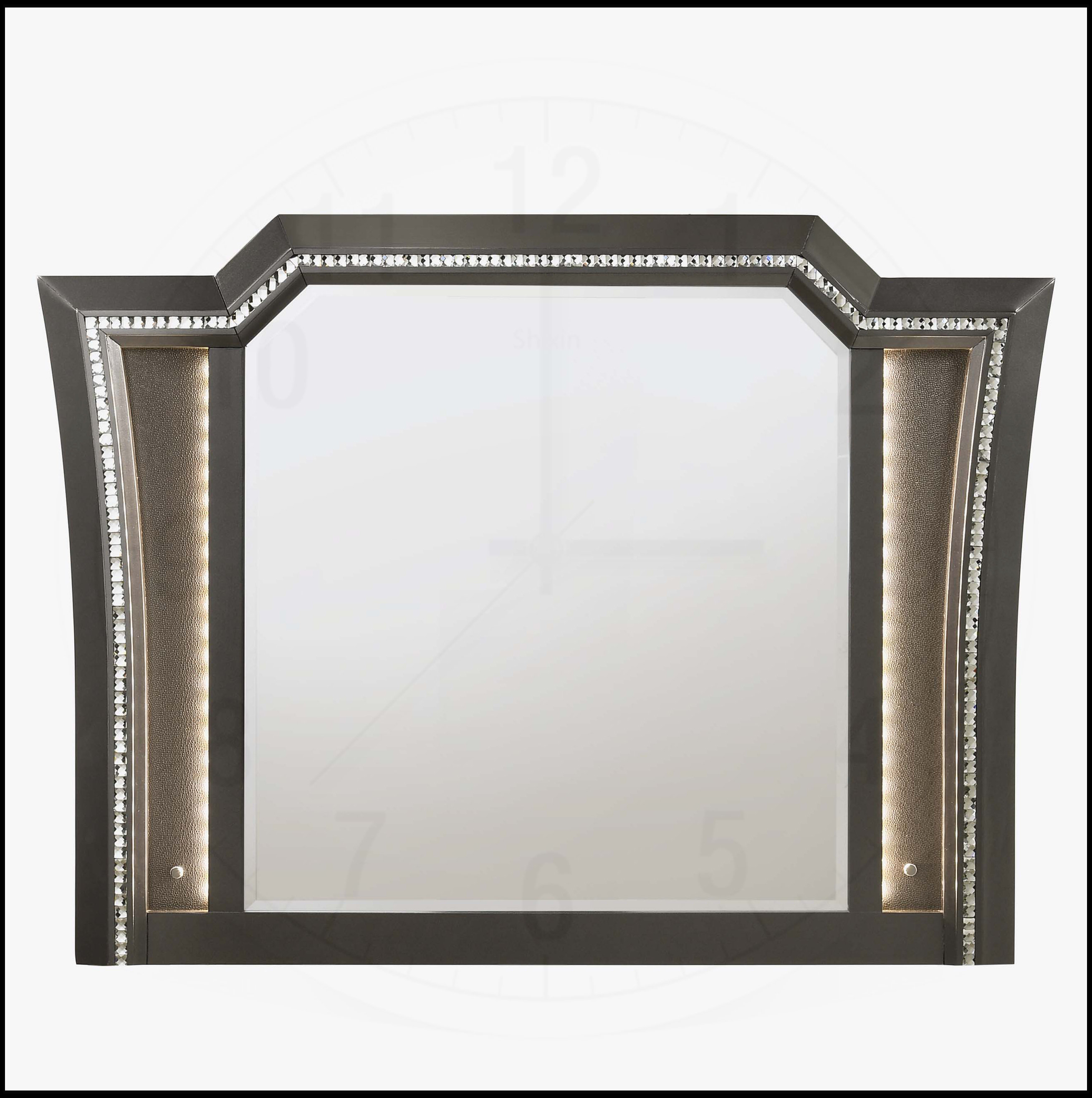 Latitude Run® Kaitlyn Metallic Gray Finish Mirror W/Led | Wayfair