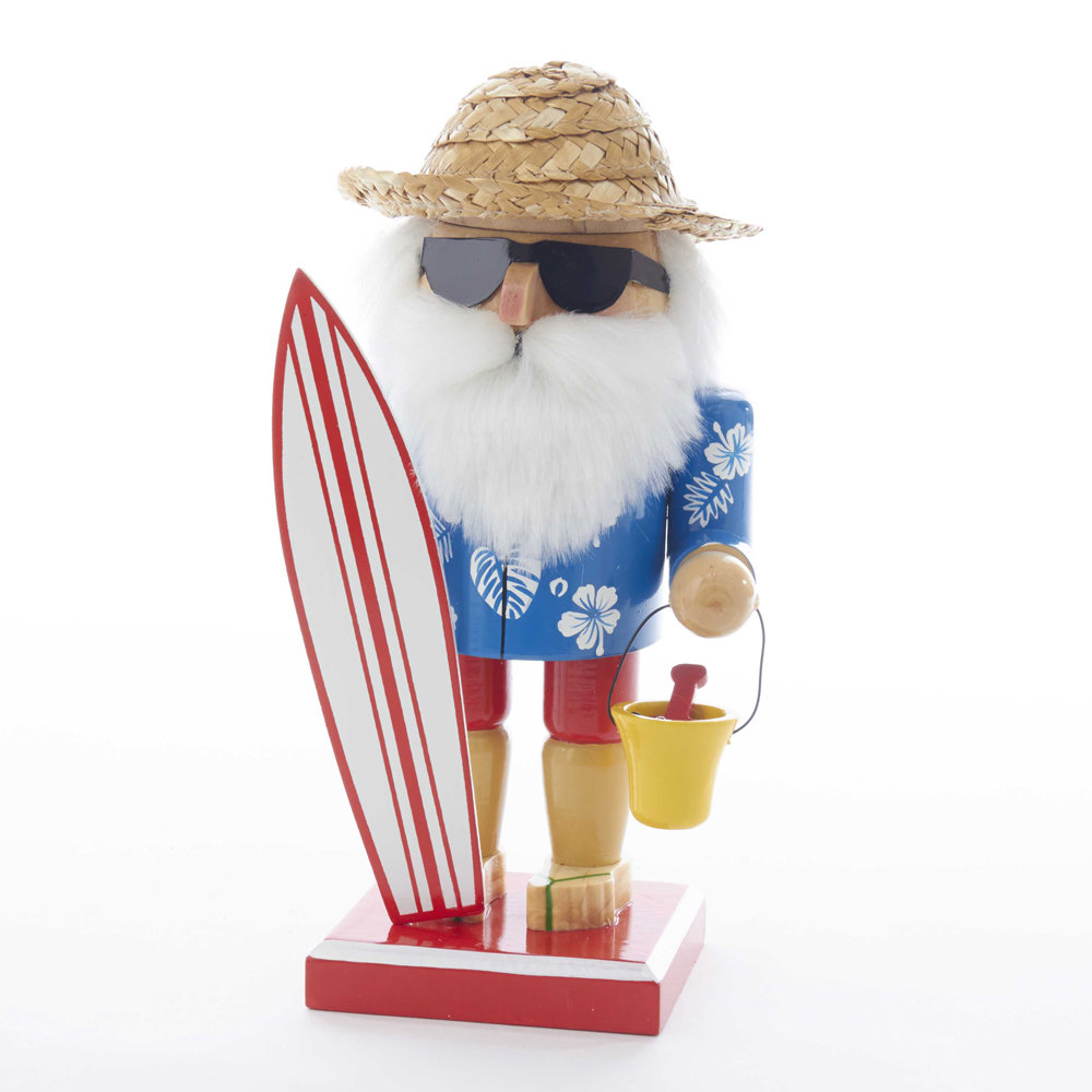 Kurt Adler Surfer Santa Nutcracker | Wayfair