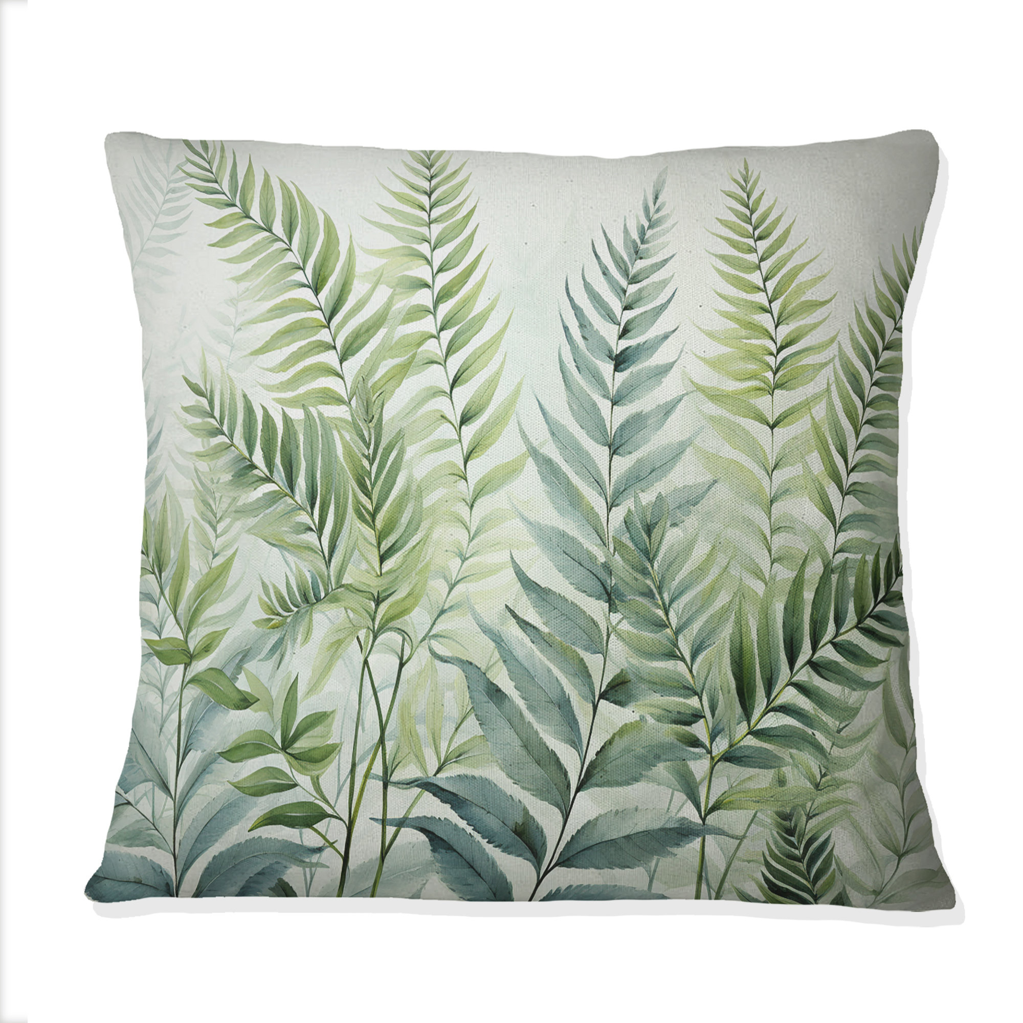 Design Art Ferns Enchanting Ferns III - Ferns Printed Throw Pillow ...