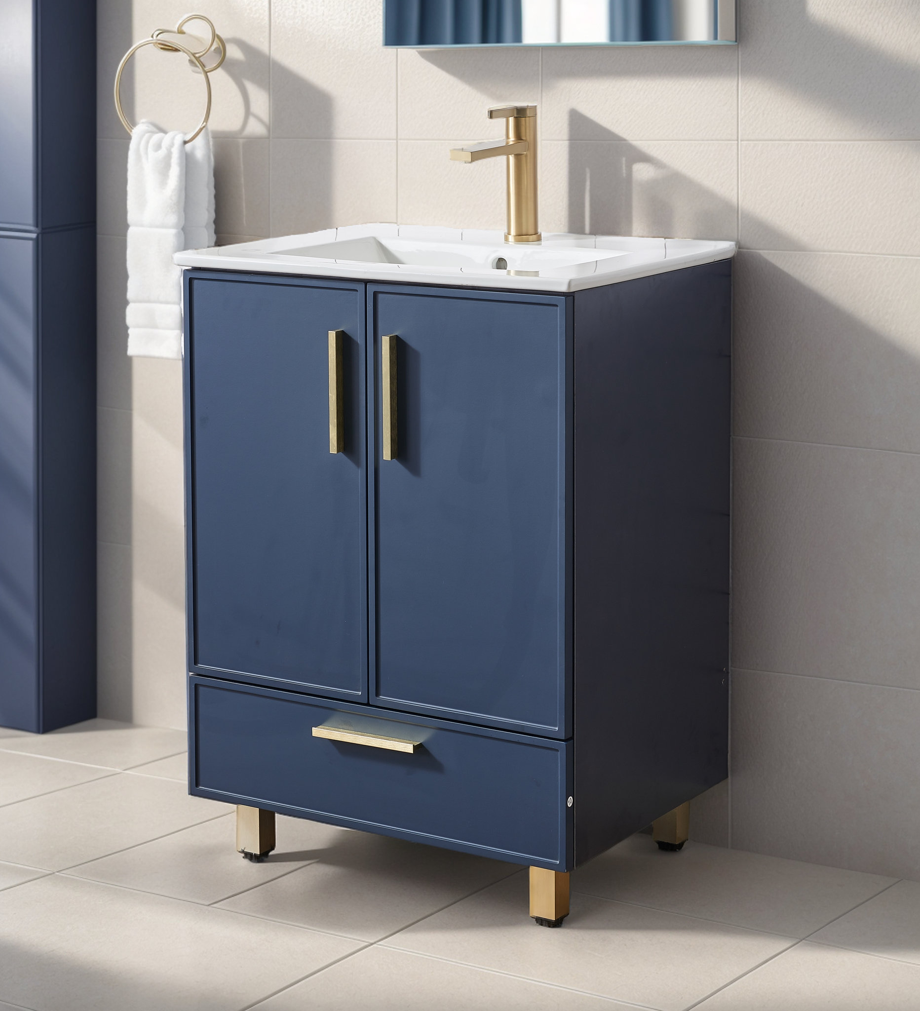 Mercer41 Ensemble de meuble-lavabo simple 24 po Morden - Wayfair Canada