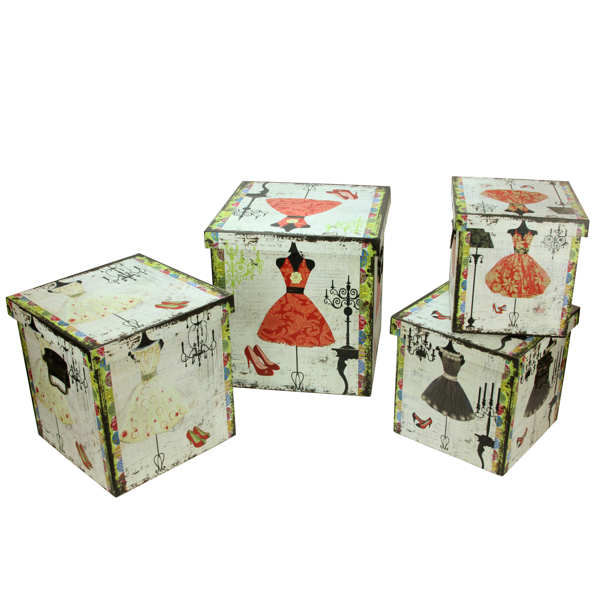 Northlight Seasonal Wooden Vintage-Style Fashion Dresses Decorative ...