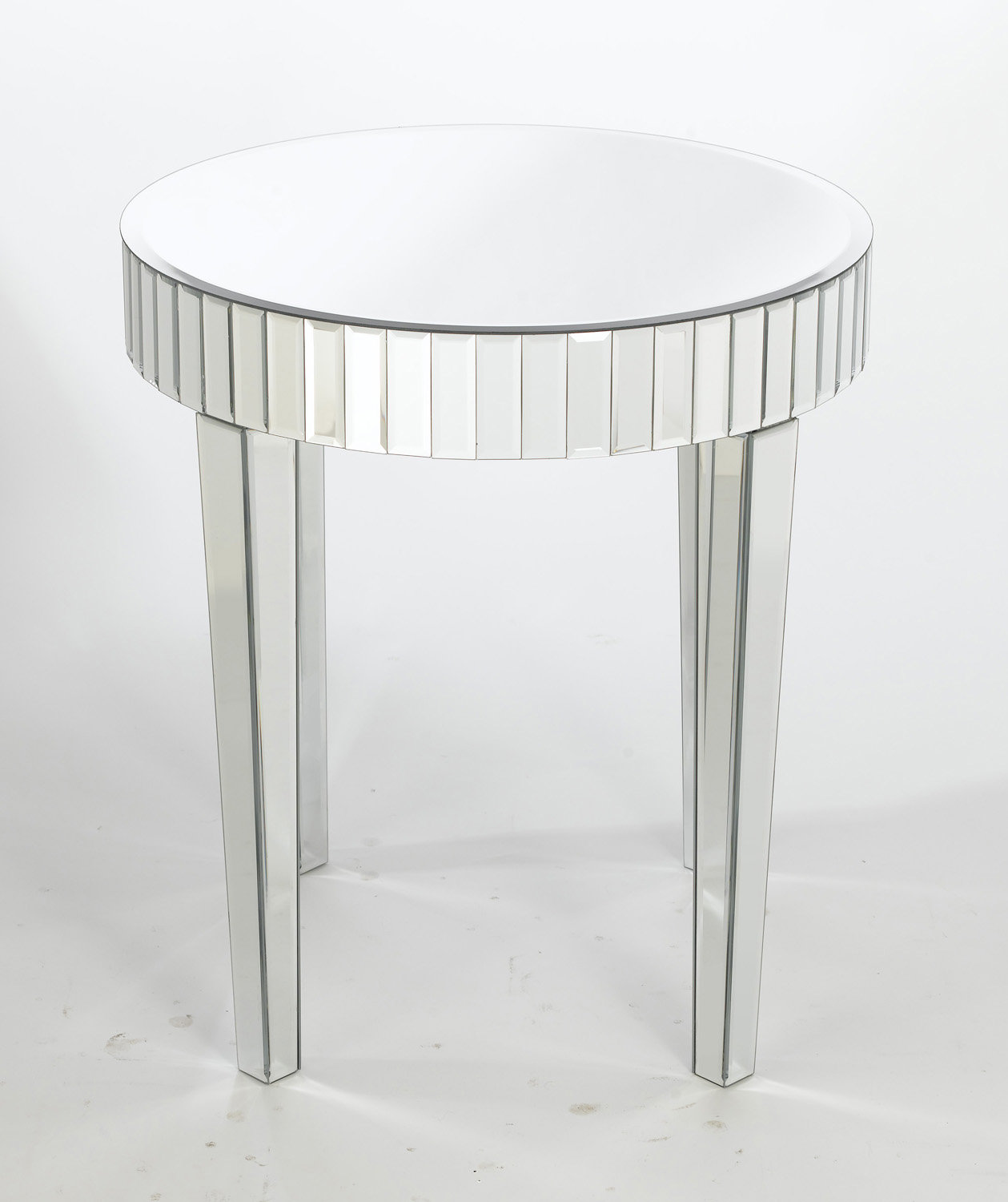 AA Importing Round Mirrored End Table | Wayfair