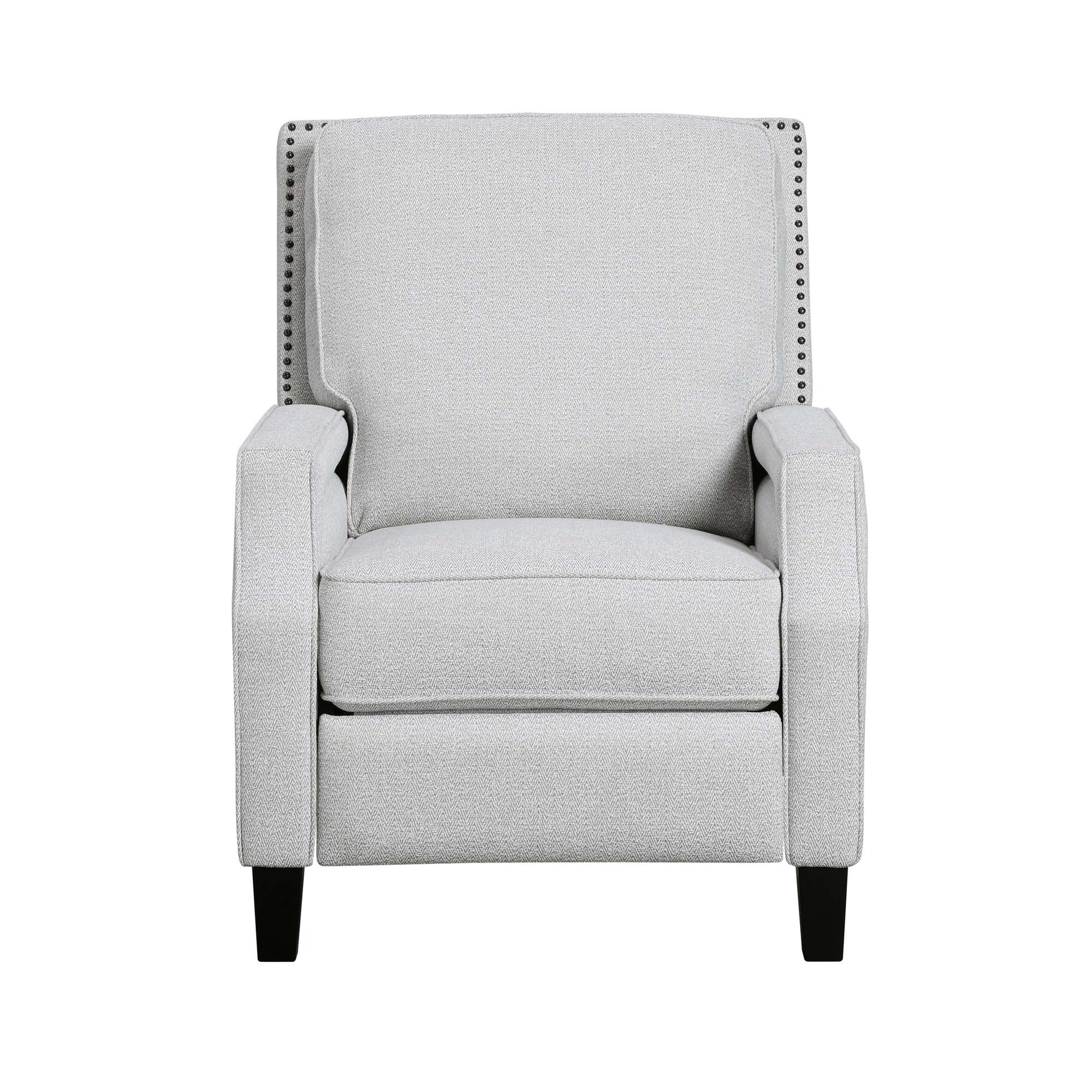 George Oliver Push Back Reclining Chair Transitional Style Chenille ...