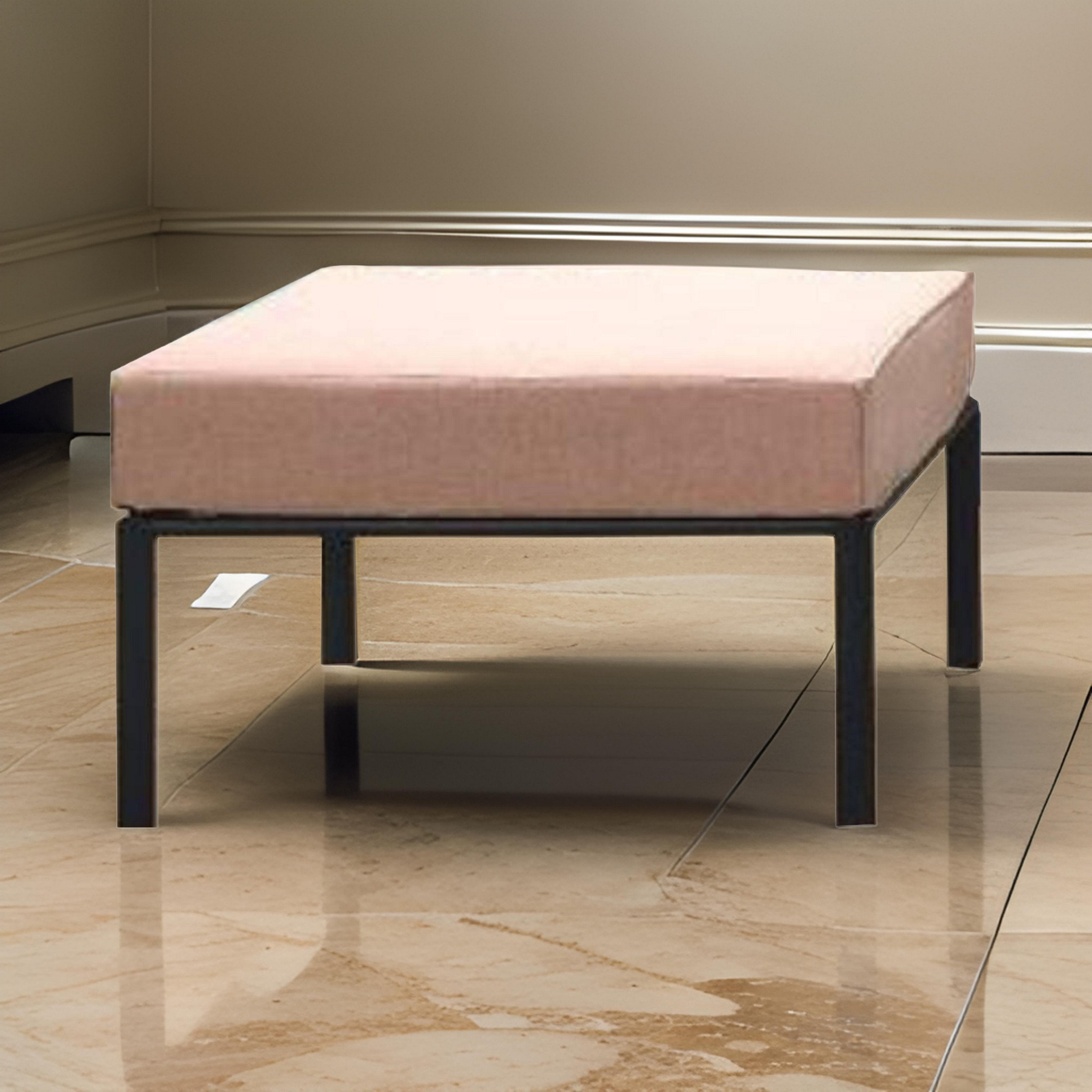 Hokku Designs Jodilyn Metal Outdoor Ottoman | Wayfair