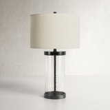 Glass & Clear Medium Table Lamps You'll Love | Wayfair