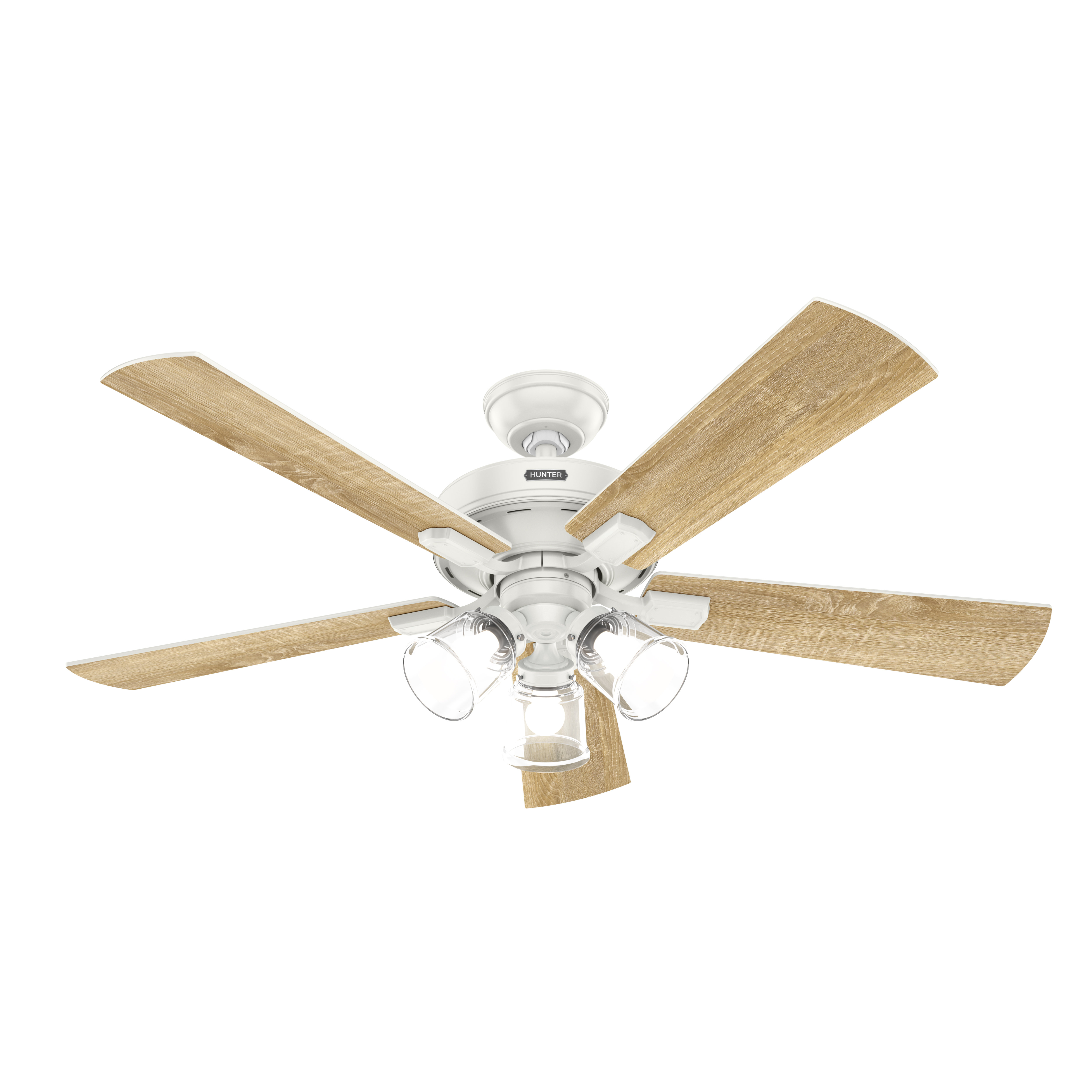 Hunter Fan Crestfield 52" 5 - Blade Standard Ceiling Fan with Lights ...