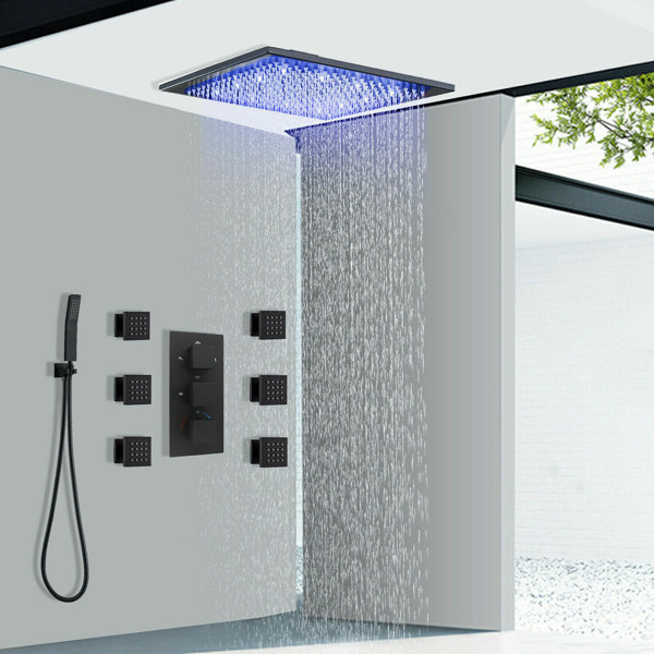 Augusts Complete Shower System with Rough in-Valve | Wayfair