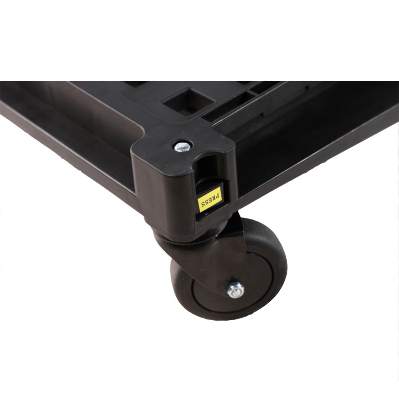 Ikkle Folding Service Cart With Wheels Double-Decker, Shopping, Library ...