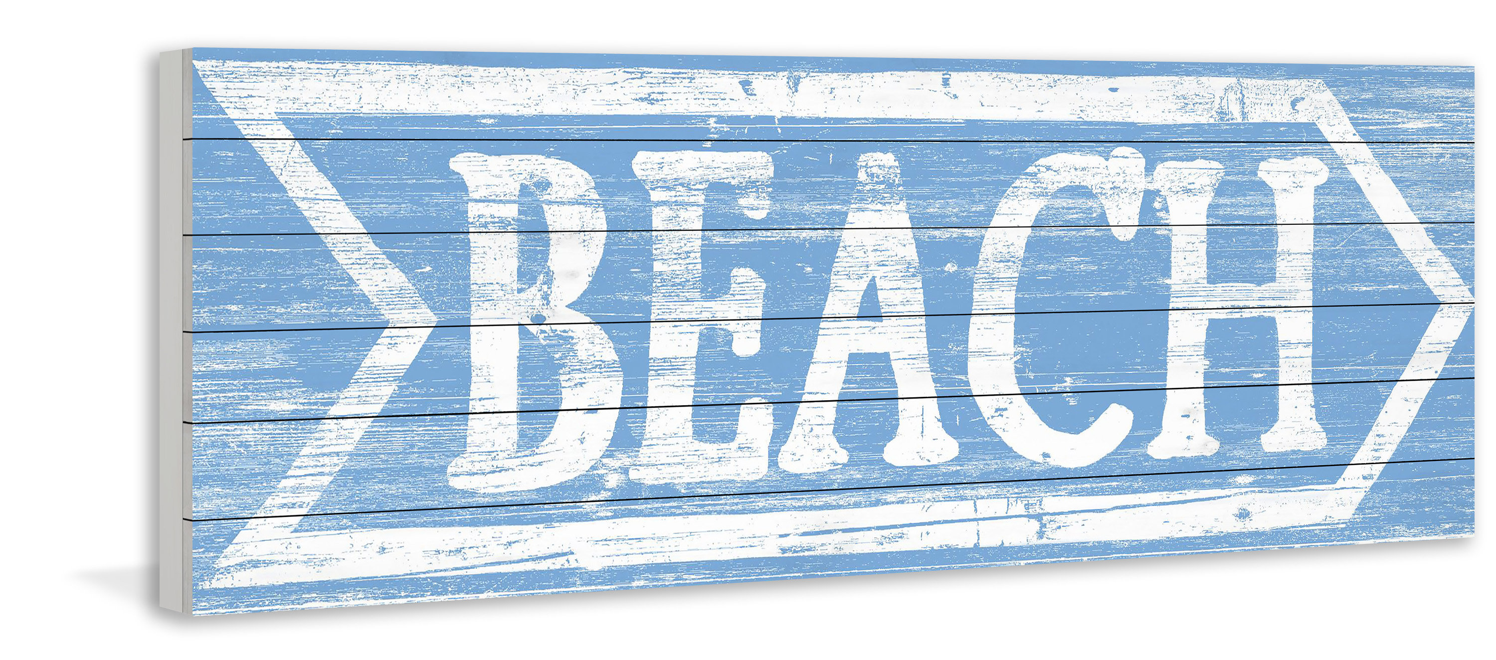 Highland Dunes Beach This Way - Unframed Textual Art on Wood - Wayfair ...