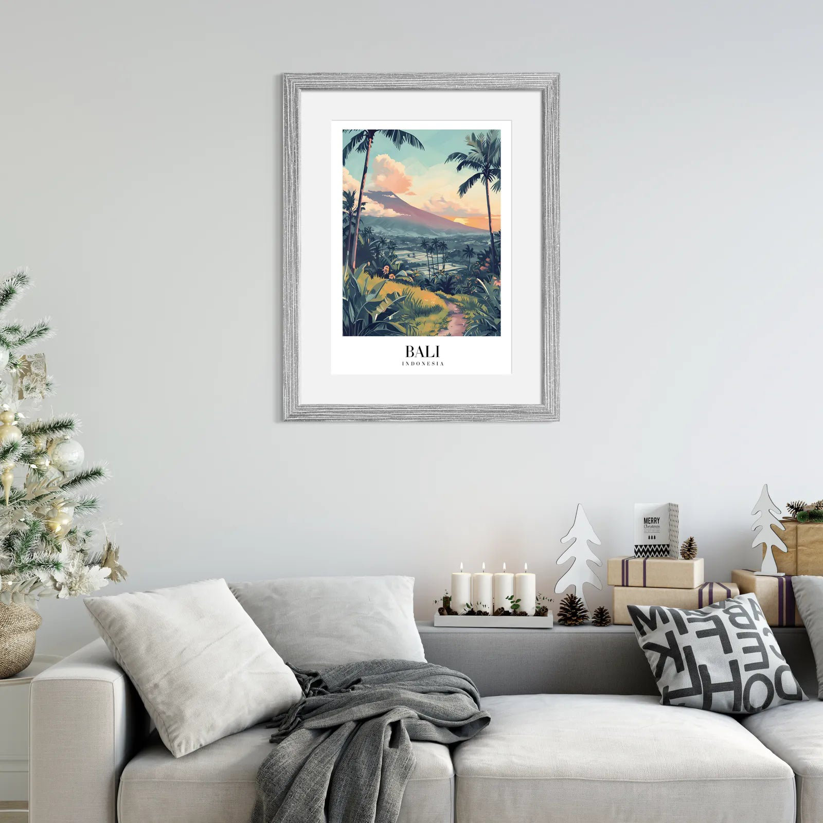 17 Stories Bali Landscape Art Print With Terraced Fields And Mountain ...