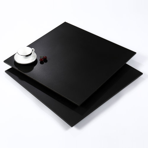 Qube Tiles Nano Absolute Black 12" x 12" Matte Porcelain Floor Tile ...