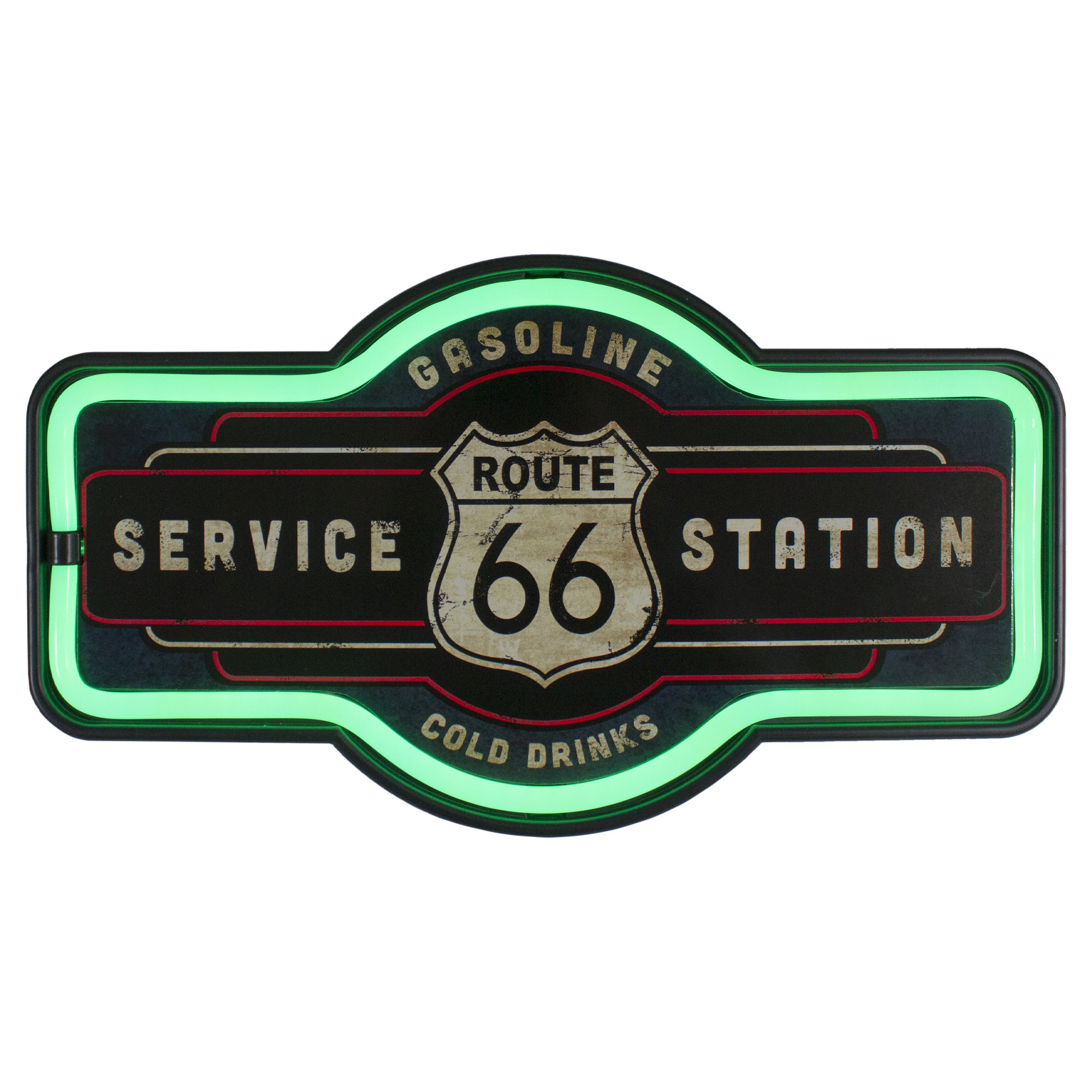 Northlight Seasonal LED Lighted 'Route 66 Service Station' Neon Style ...