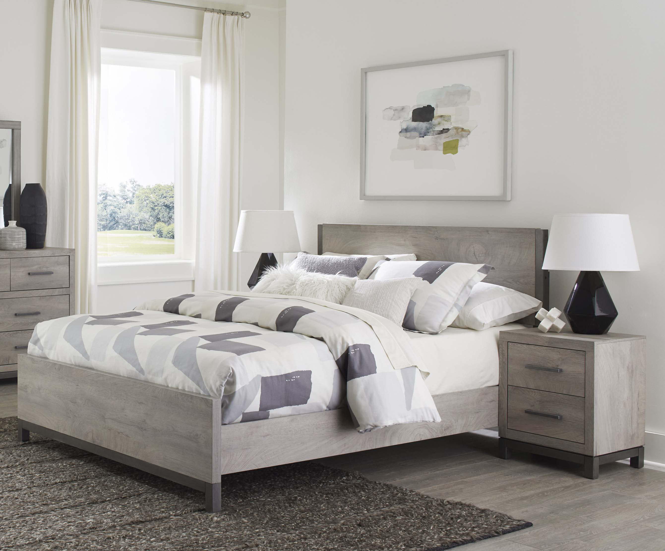 Latitude Run® 1Pc Bed Premium Melamine Wooden Modern Bedroom Furniture ...