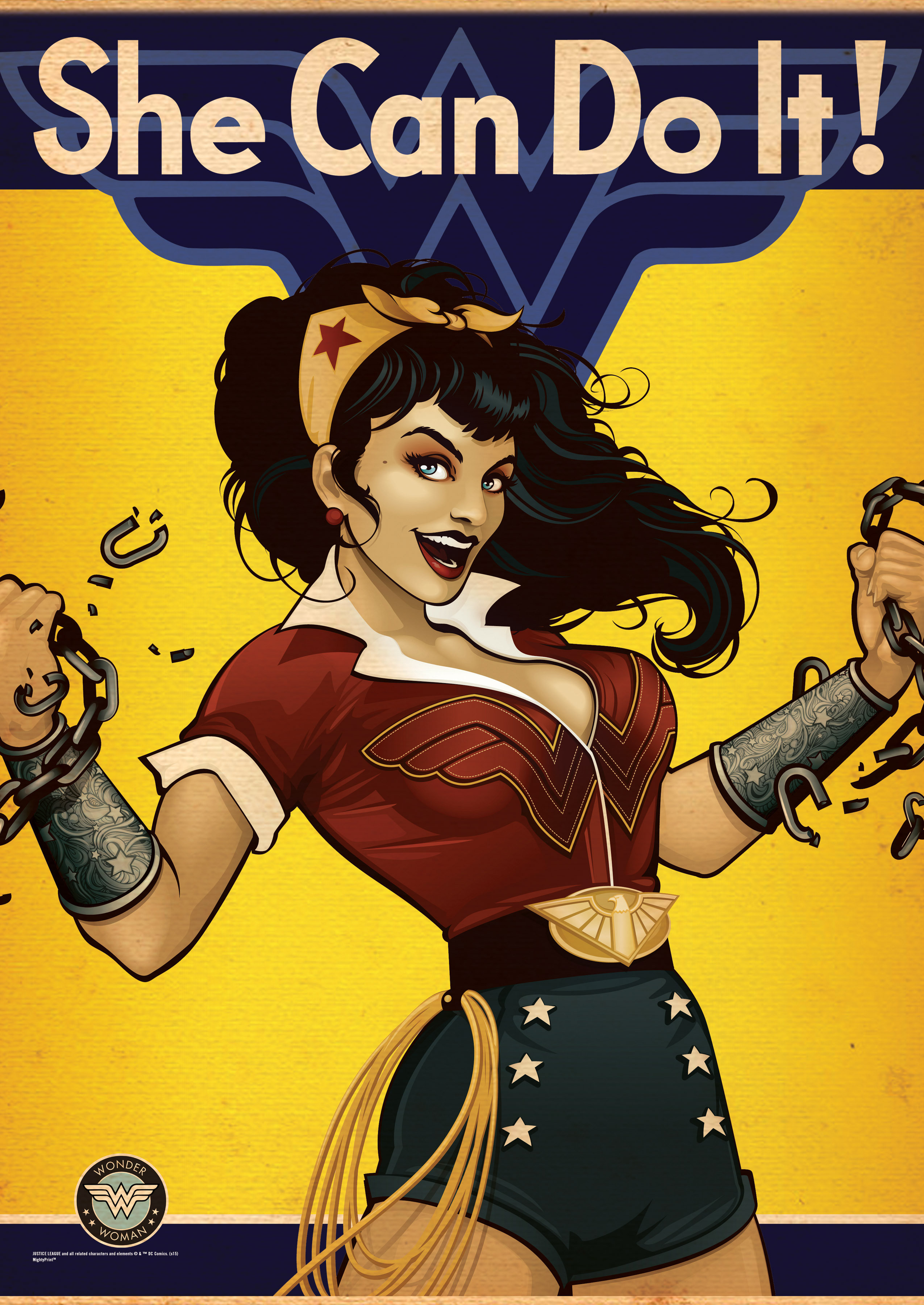 MightyPrint DC Comics Bombshells Wonder Woman MightyPrint Wall Decor ...