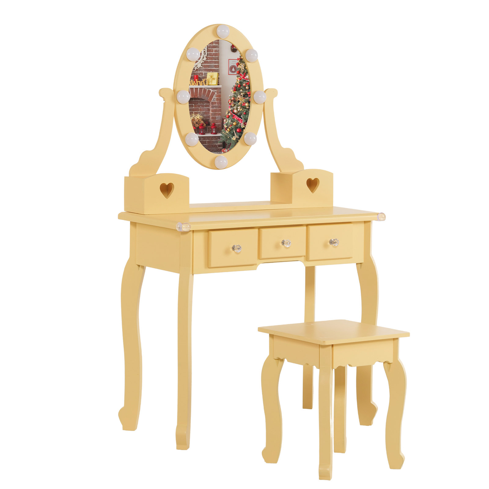 Charlton Home® Kid Dressing Table Set & Reviews | Wayfair