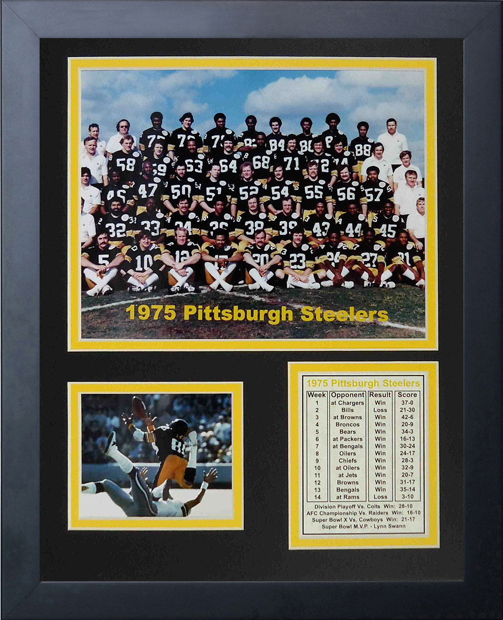 Legends Never Die Pittsburgh Steelers 1975 Champs Framed Memorabili ...