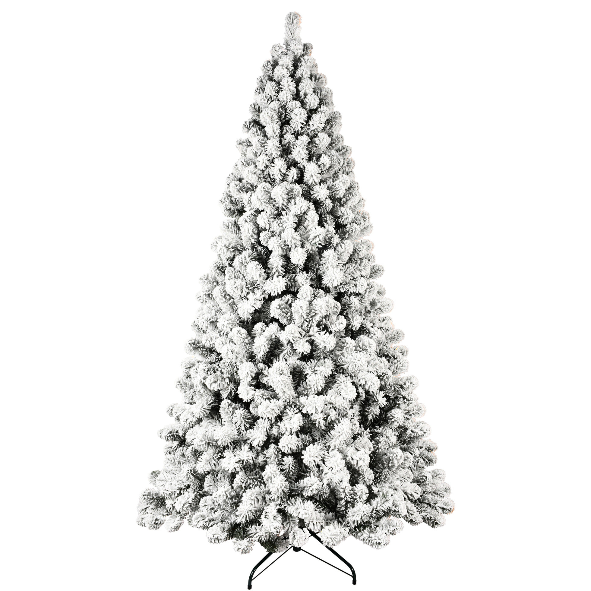 The Holiday Aisle® Flocked Pre - Lit Tree With 1930 Tips, 650 Ul Warm ...