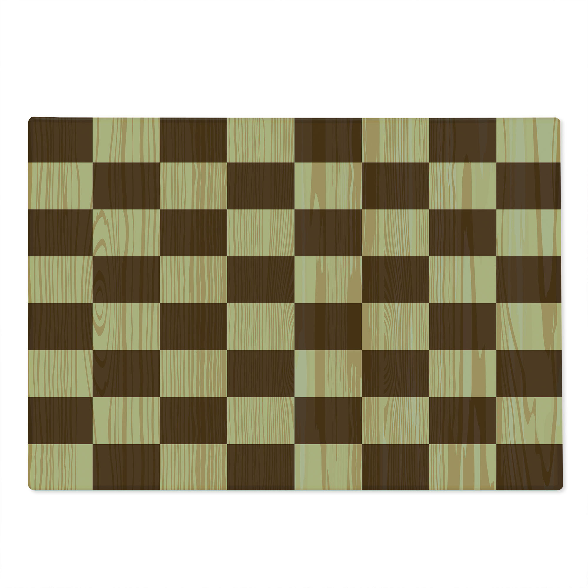 Ambesonne Checkered Cutting Board Large Size Checkerboard Pattern Art ...