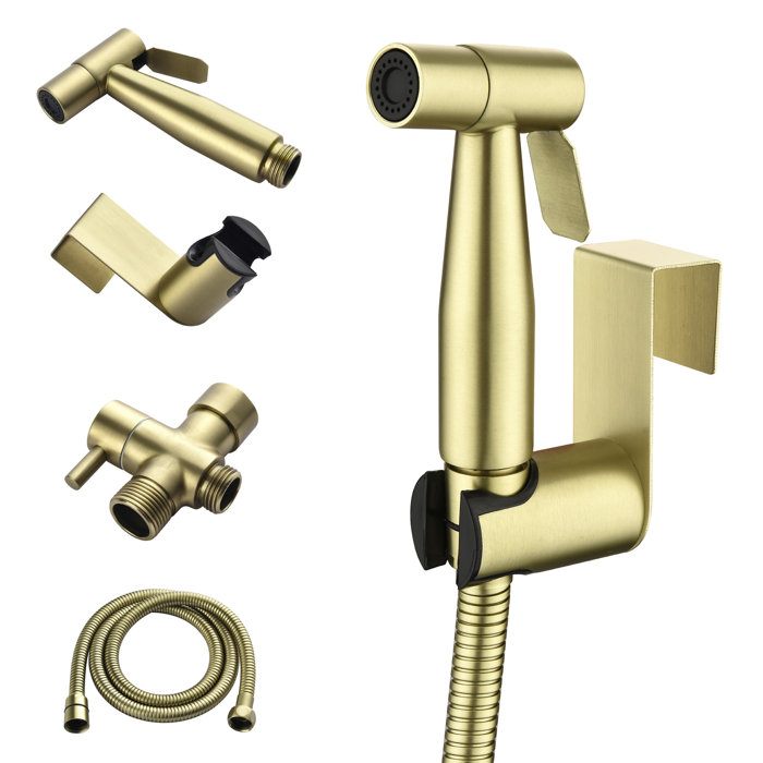 SHAMANDA Round Hand Held Bidet with Faucet Handheld Bidet Sprayer for ...