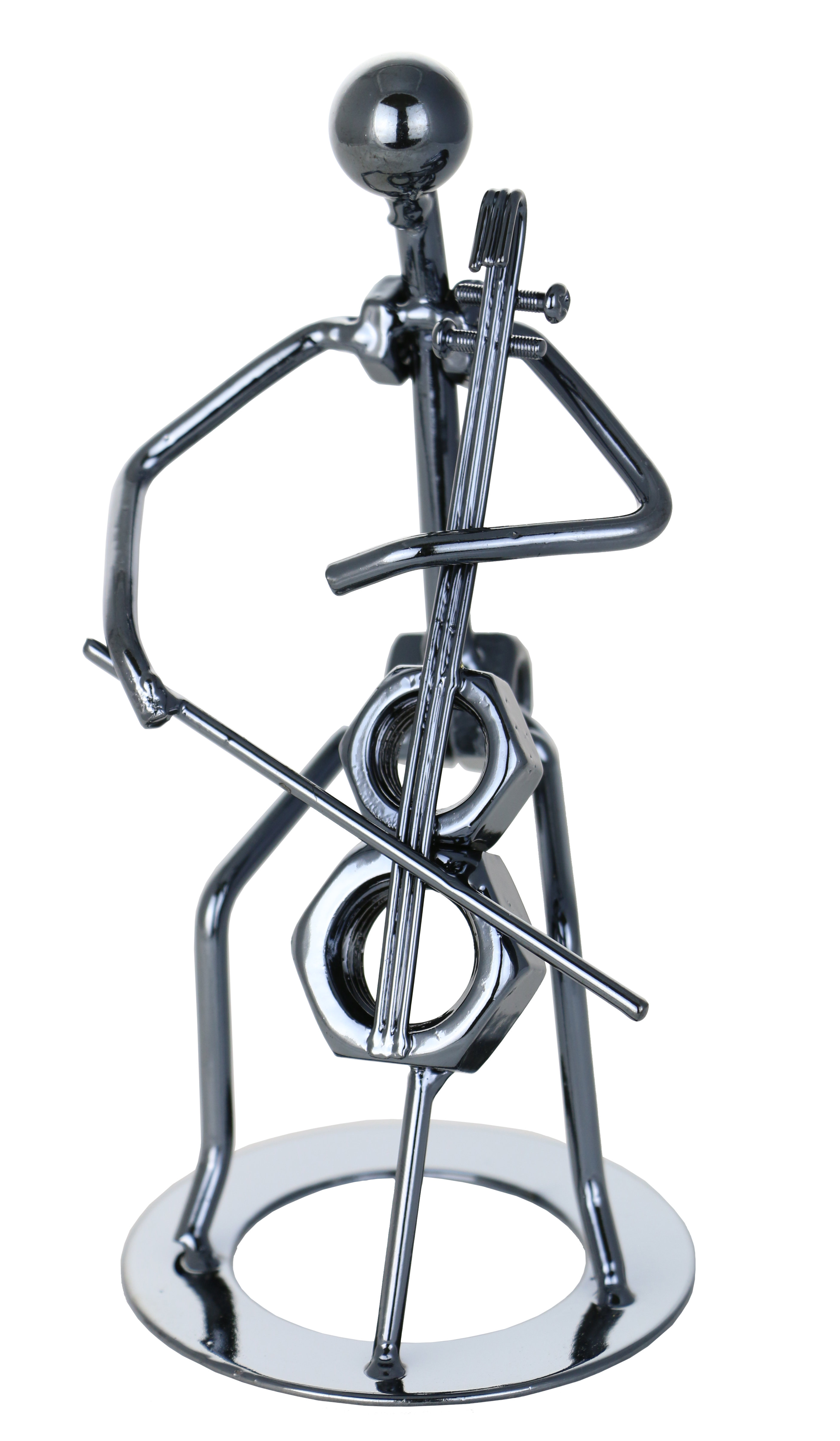 Winston Porter Kutz Metal Cello Player Musical Figurine & Reviews | Wayfair