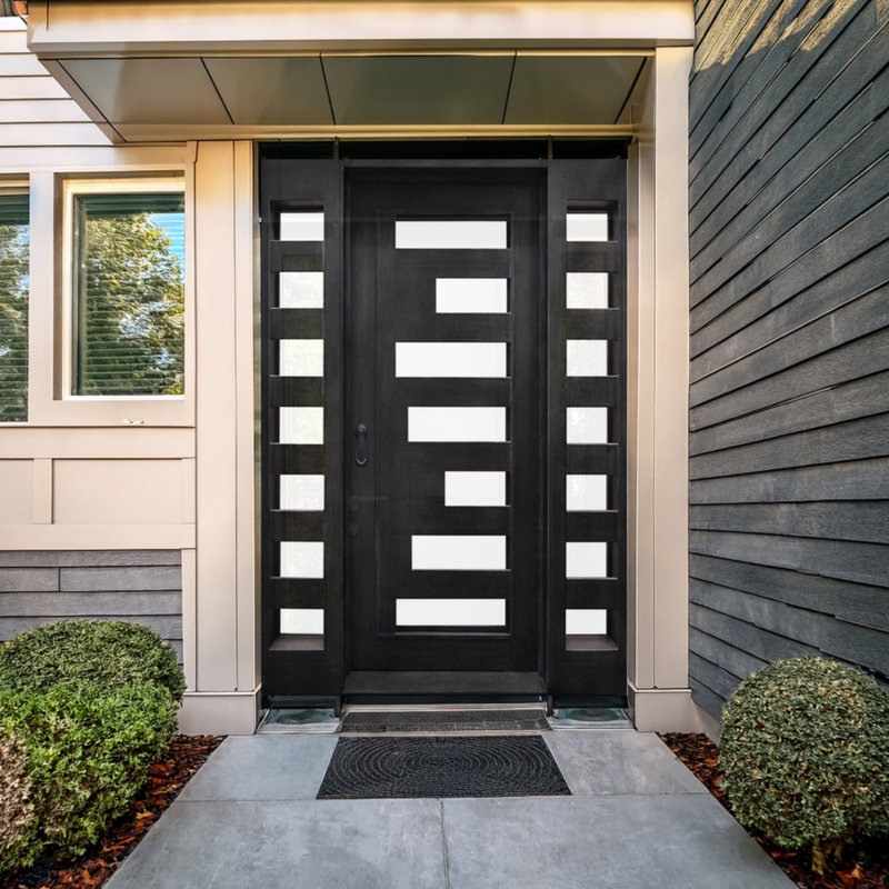 Nationwide Iron Works Metro Grid Single Iron Door | Wayfair