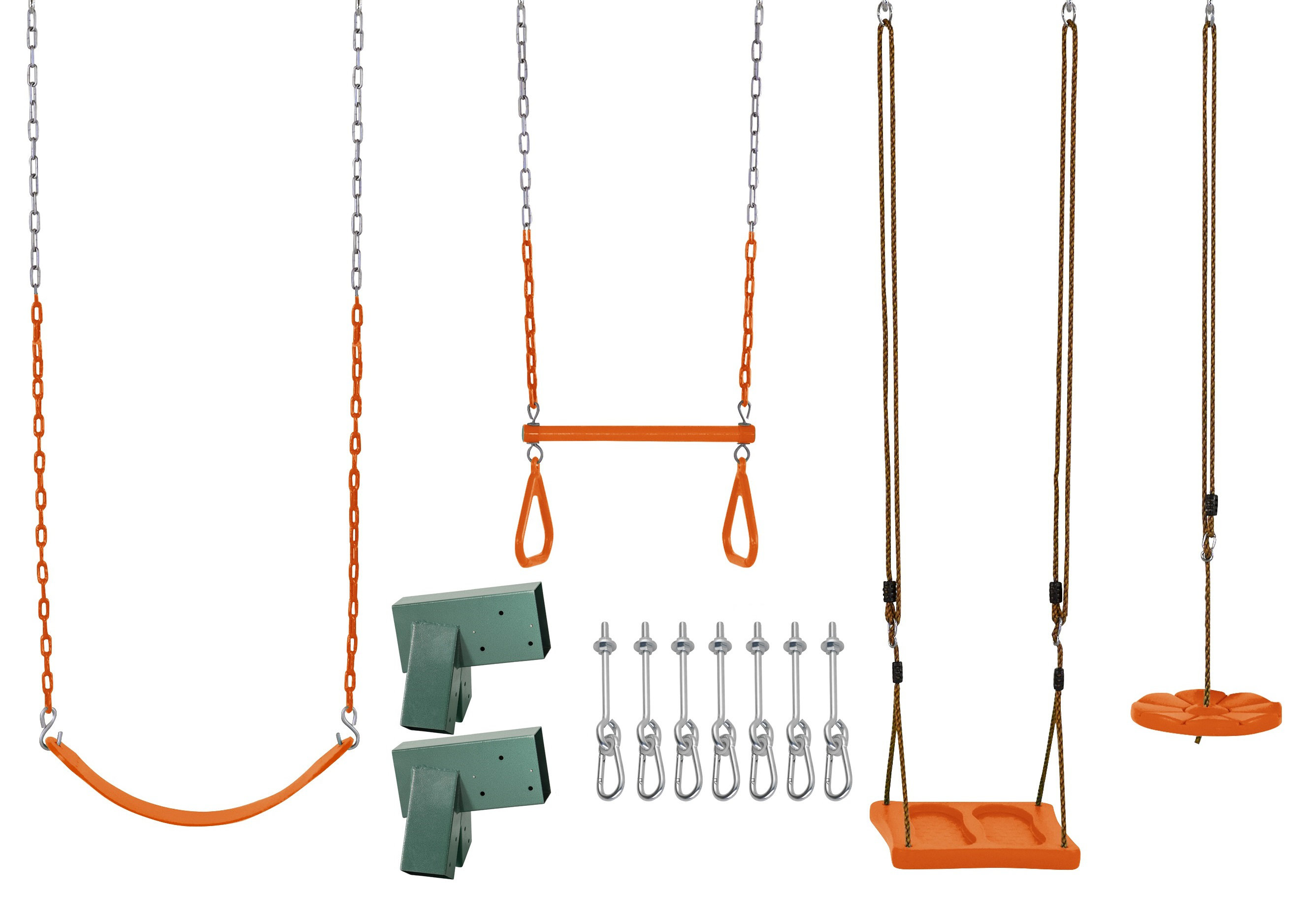 Swingan Machrus Swingan DIY Swing Set Kit - With Belt Swing, Trapeze ...