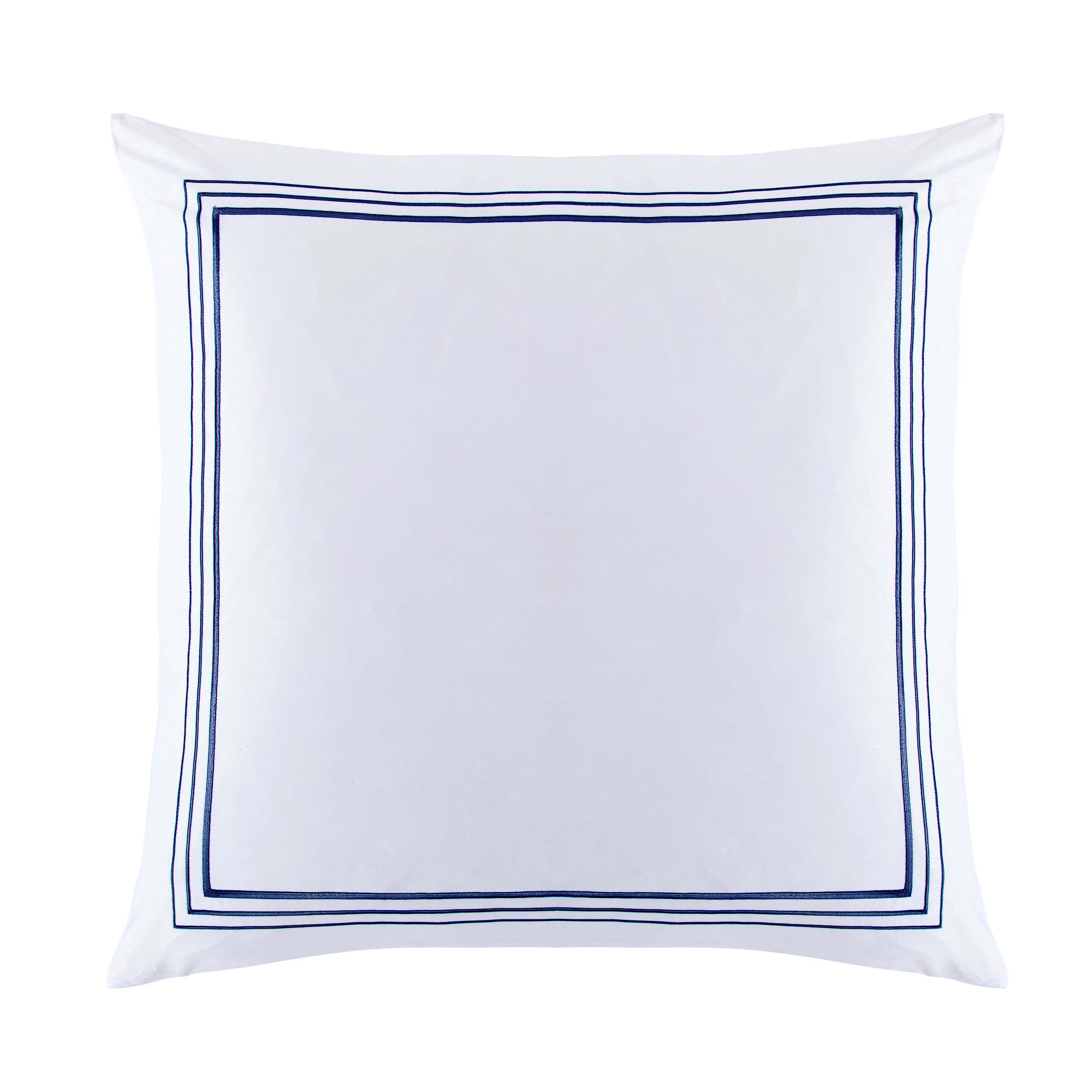 HiEnd Accents Embroidered Border 100% Cotton Modern Contemporary 27x27 ...