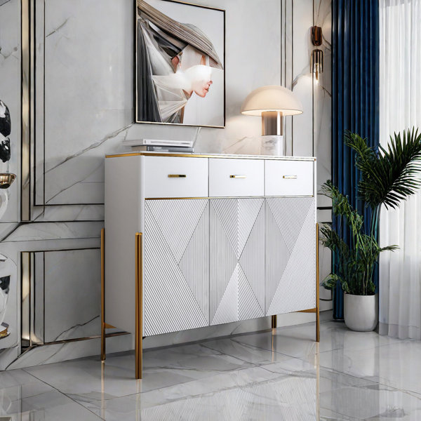 BEMA STONE LLC Italian Minimalist Accent Cabinet - Wayfair Canada