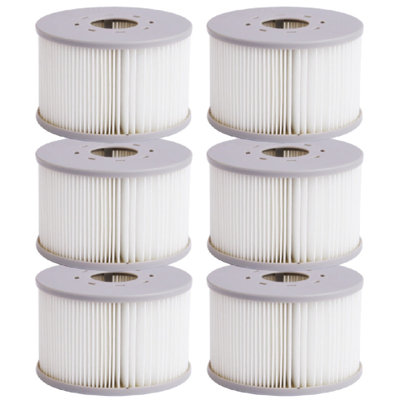 Mspa Filter Cartridge Plus Set - 90 Pleats - 6 Filter Cartridges Bulk ...
