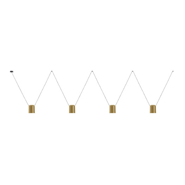 LedsC4 Attic Lateral Pendant End Canopy Cable 4 Cylinder - Wayfair Canada