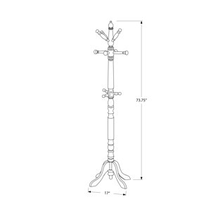 Astoria Grand Coat Rack, Hall Tree, Free Standing, 11 Hooks, Entryway ...