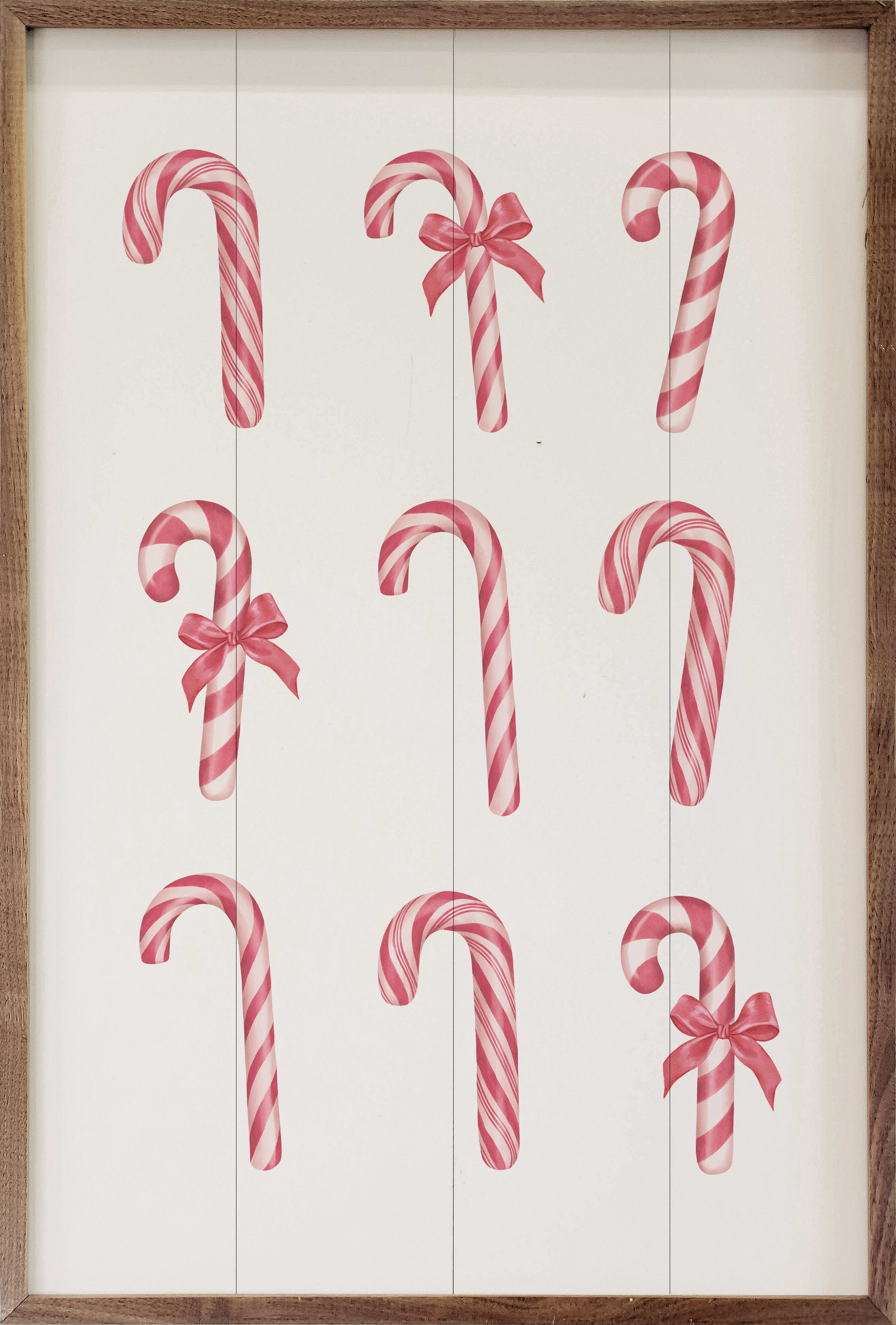 The Holiday Aisle® Pink 9 Candy Canes White | Wayfair