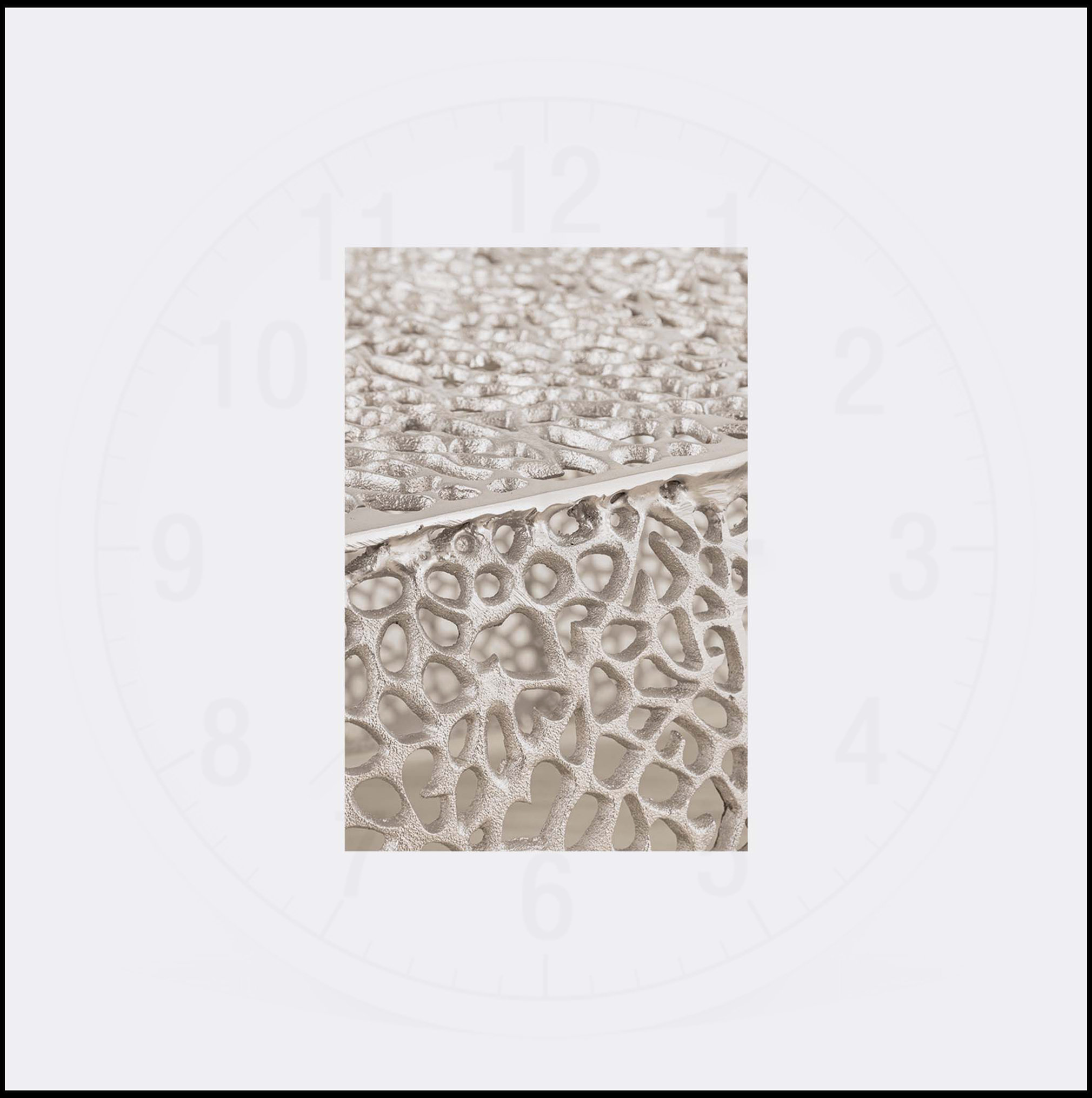 Orren Ellis Elegant Oval Coffee Table with Casted Aluminum Frame ...