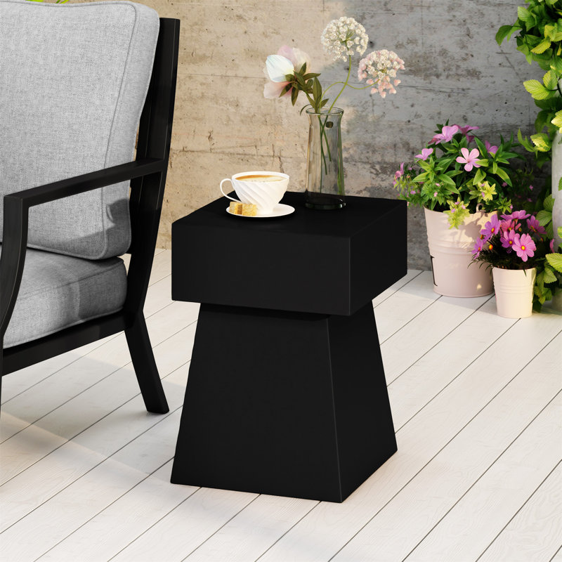 Latitude Run® Arizona Concrete Side Table & Reviews | Wayfair