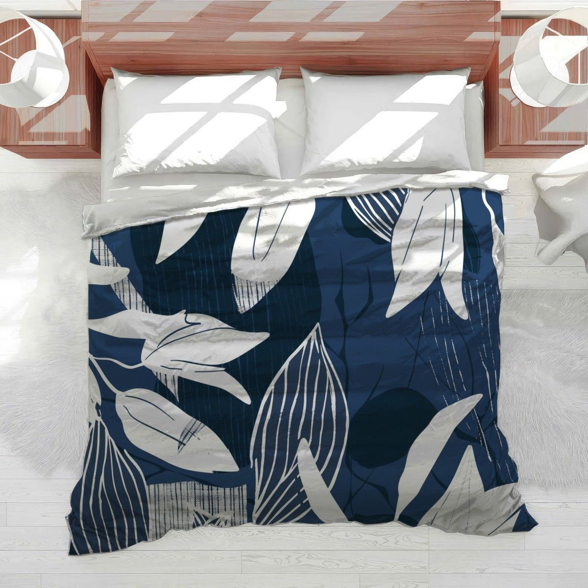 VisionDecor Botanical Bedding Cool pattern Duvet Cover Abstract | Wayfair