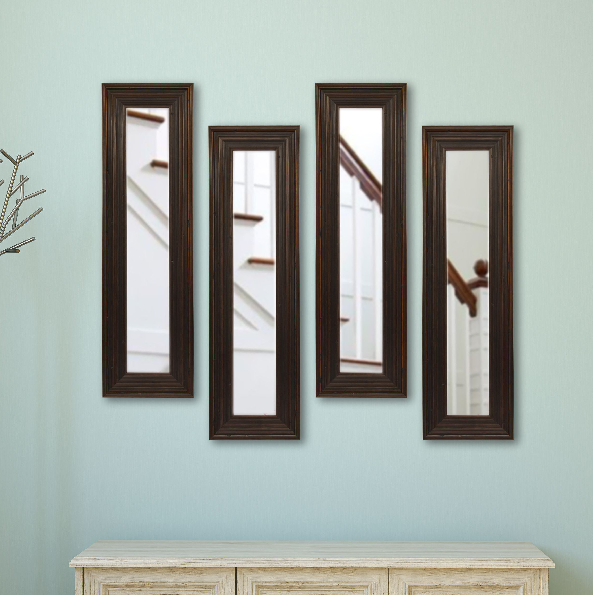 Charlton Home® 4 Piece Kincannon Modern & Contemporary Mirror Set | Wayfair