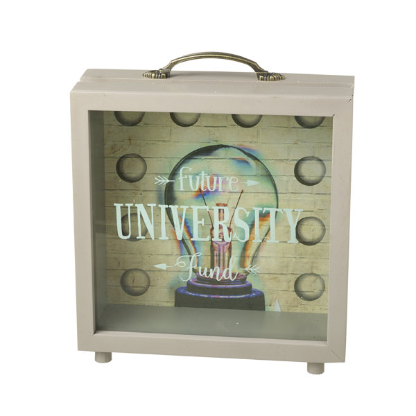 Happy Larry Mozelle Text & Numbers Money Box | Wayfair.co.uk