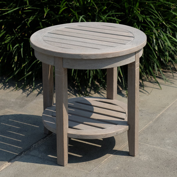 Birch Lane™ Colden Teak Outdoor Side Table & Reviews | Wayfair