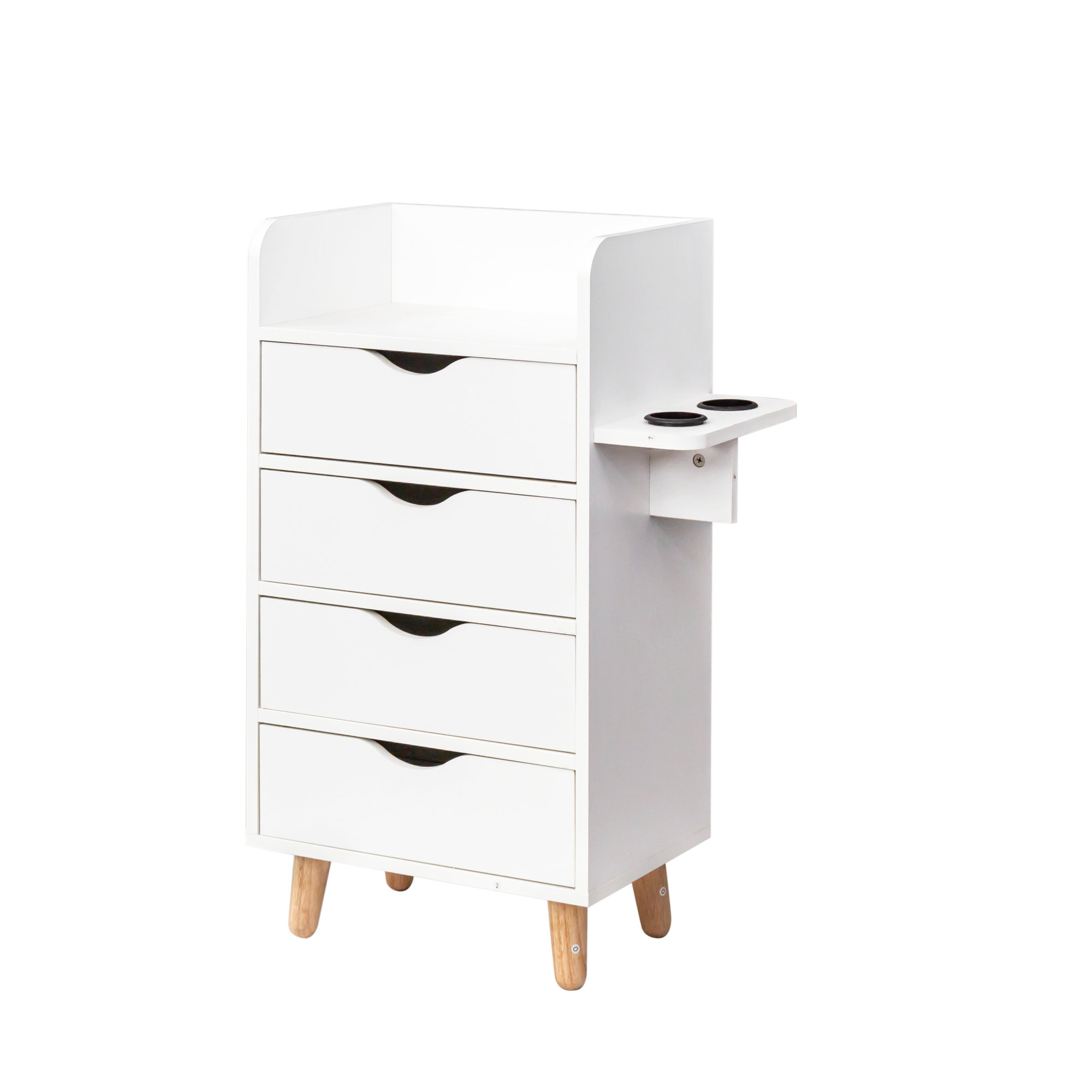 Hokku Designs 4-Layer Salon Storage Cabinet - Beauty Barber Styling ...