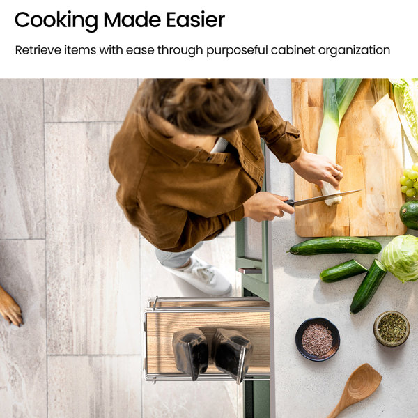 HZL Branded Pantry Shelf Organizer Pull Out Drawer & Reviews | Wayfair