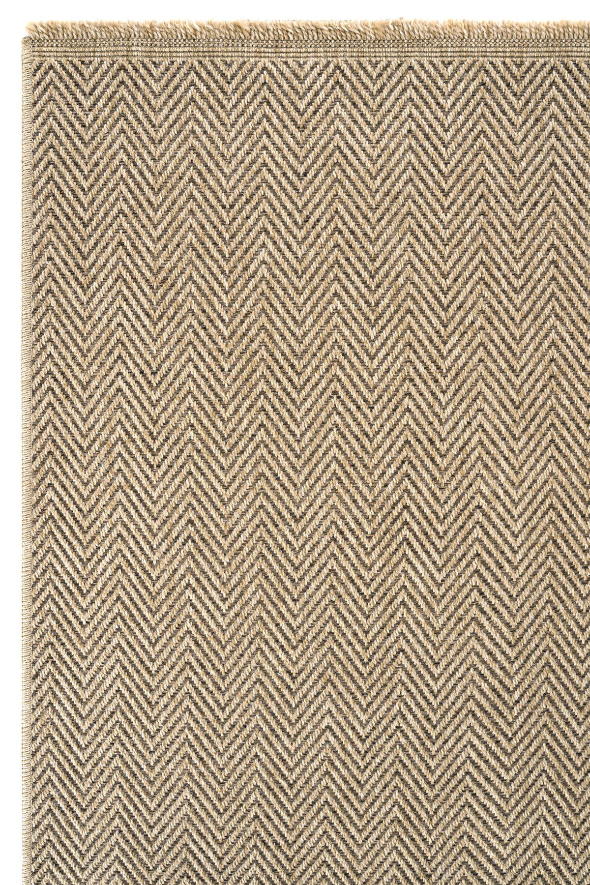 Hokku Designs Mocha Coffee Rattan-Look Fringed Rug | Wayfair