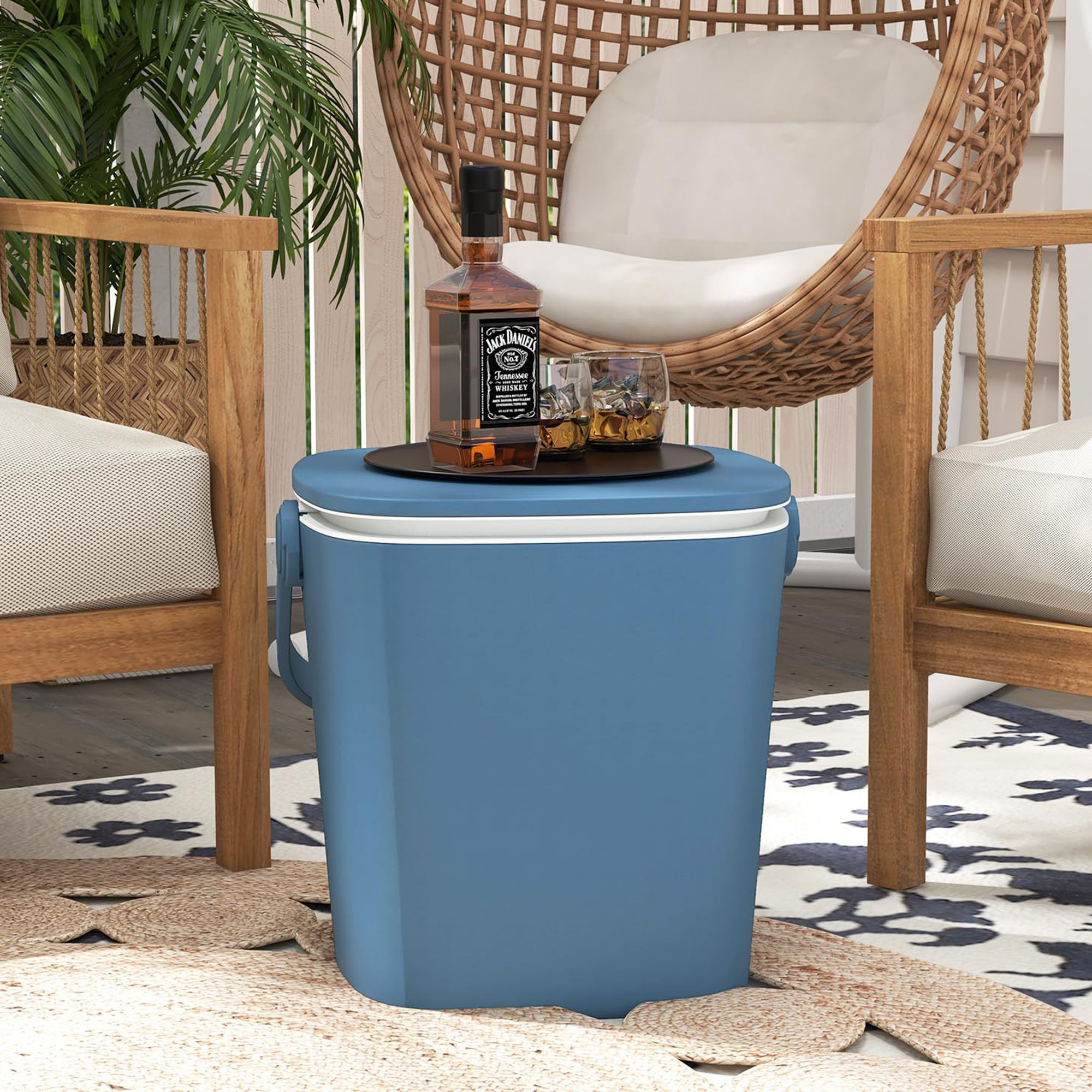 Latitude Run® Outdoor Cooler Side Table | Wayfair