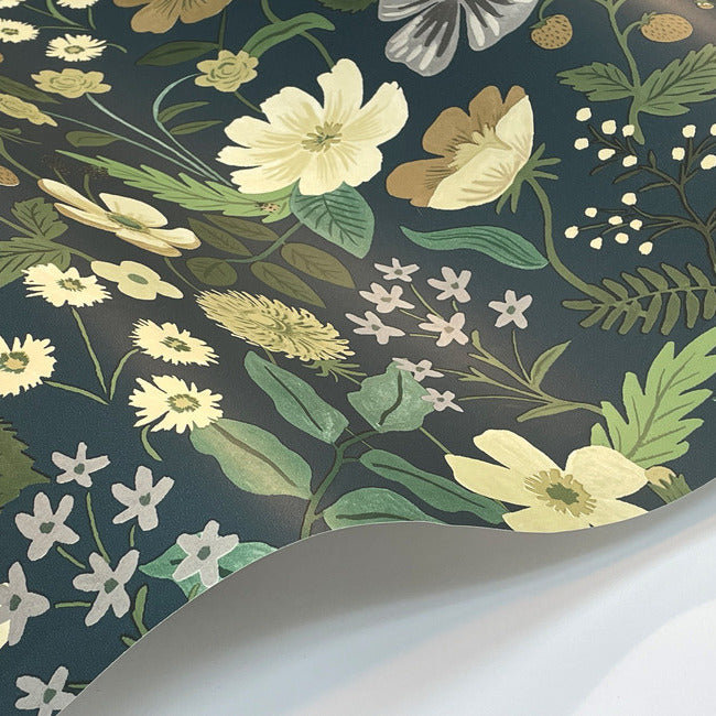 Rifle Paper Co. Strawberry Fields 27" L x 27" W Smooth Wallpaper Roll ...